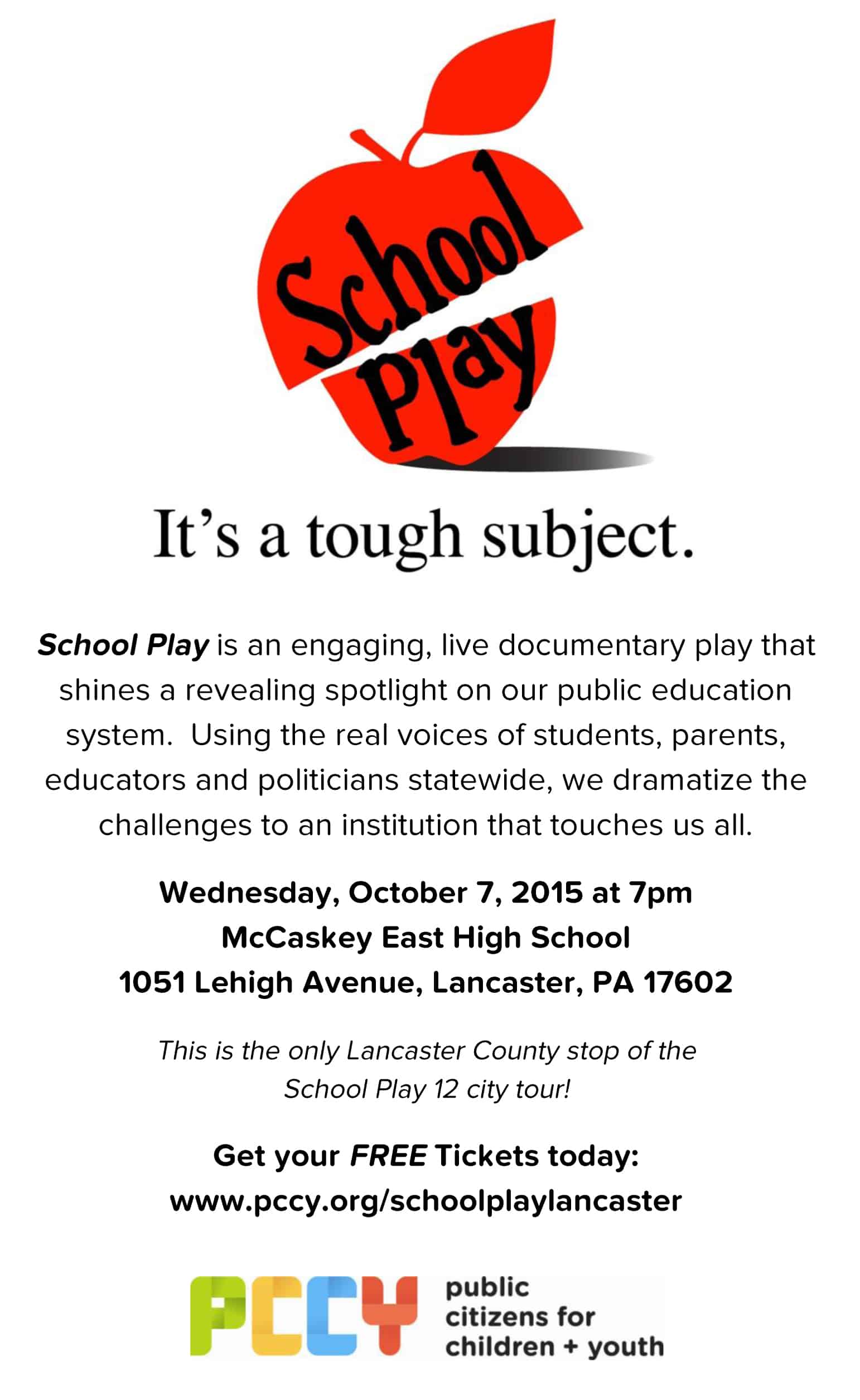 School Play - Lancaster County - Children First (Formerly Public ...