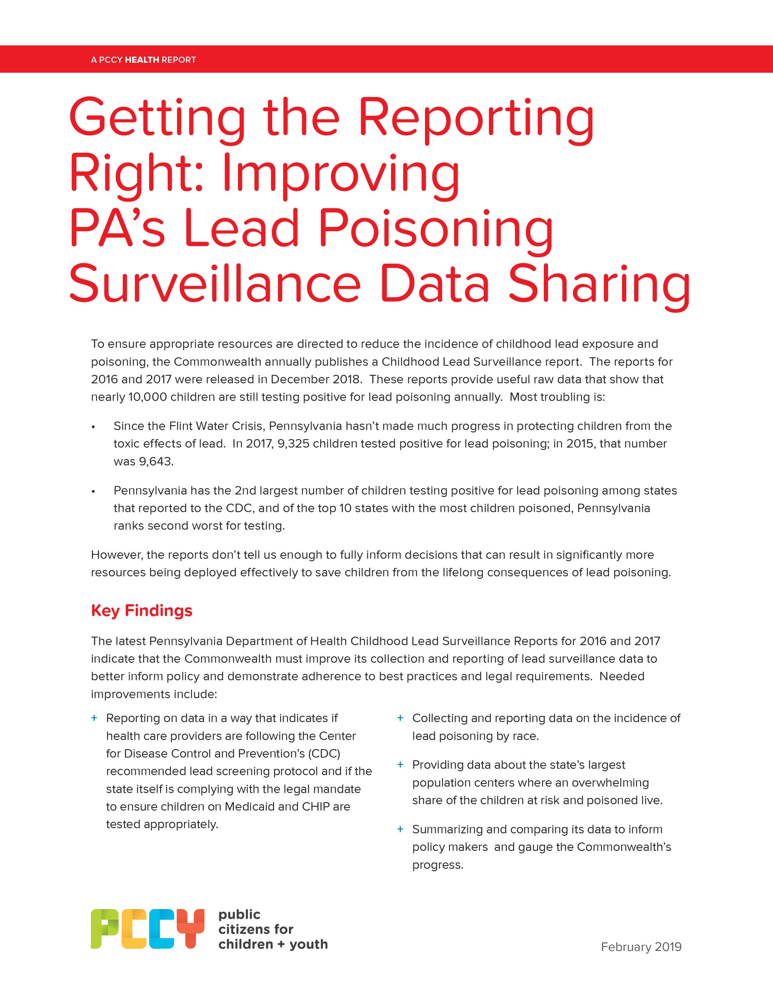 Getting the (Lead) Reporting Right - Children First (Formerly Public ...