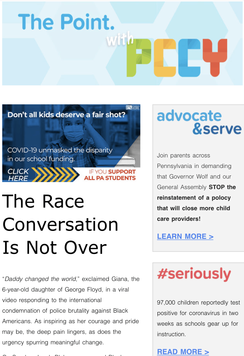 The Race Conversation is Not Over-August 28, 2020 - Children First ...